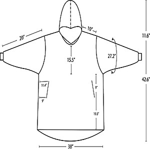 Wearable Blanket Hoodie Women and Men, Reversible Plush Microfiber Hooded Blanket Adult, Oversized Sweatshirt Blanket One Size Fits All, Warm and Cozy Hoodie Blanket - Black/Scribble