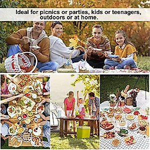 DeeCoo Wheat Straw Dinnerware Sets of 4 (24pcs), Unbreakable and Lightweight Serving Bowls, Cups, Plates, Chopsticks, Forks, Spoons Set, Microwave & Dishwasher Safe Dish Bowl for Kids or Picnics
