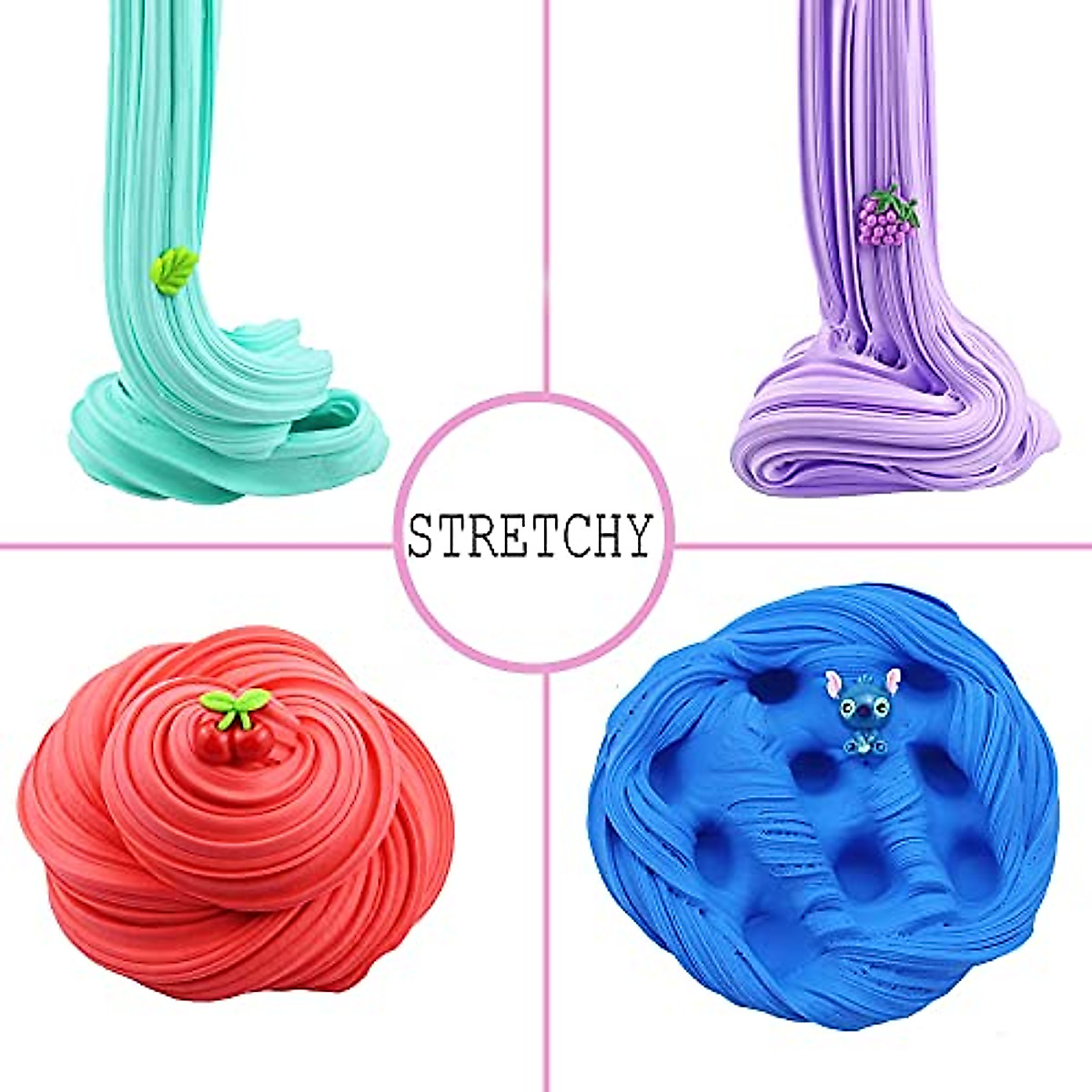 Butter Slime Kit 15 Packed Premade Party Toy, Scented and Stretchy Clay Sludge, Party Favors, Prize, School Education, Birthday Gifts for Kids Girls Boys, Easter Egg Basket Filling Stuffers