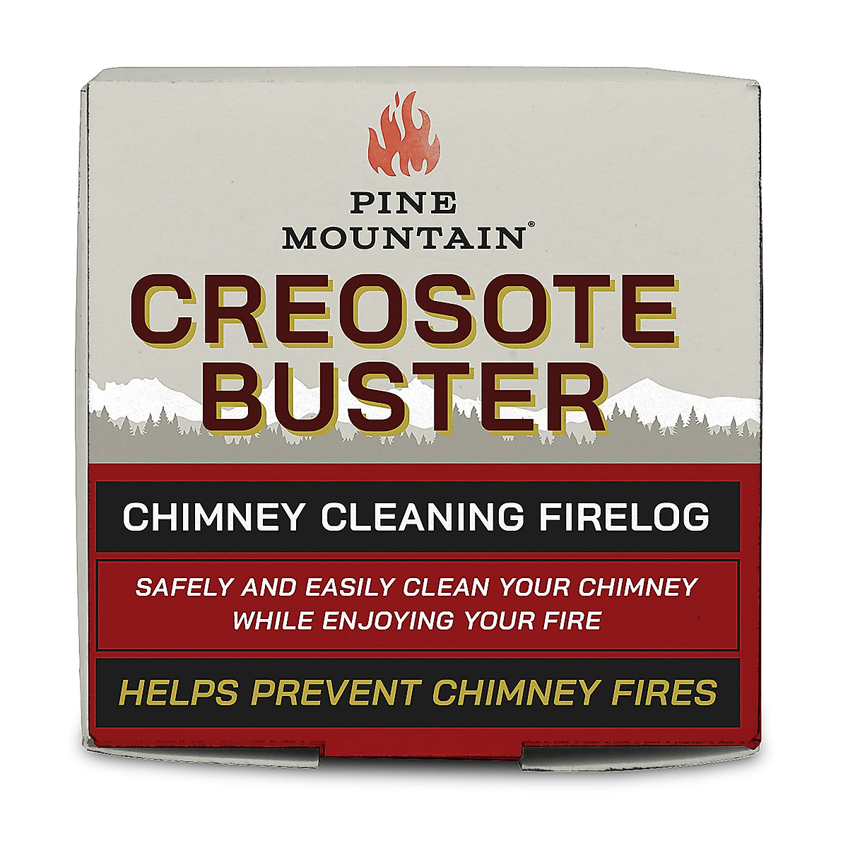Pine Mountain Creosote Buster Chimney Cleaning Safety Firelog 3.5Lb Log Brown 1 Count, (4152501500)