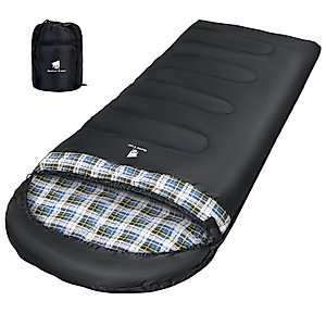 GEERTOP Portable Sleeping Bag for Camping Lightweight 3 Season Warm & Cold Weather Big & Tall Camp Sleeping Bags for Adults Outdoor Backpacking Hiking Hunting Travel