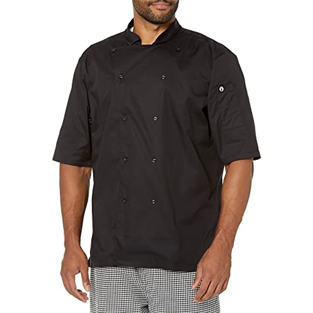 Chef Works Men's Avignon Bistro Shirt, Black, Large