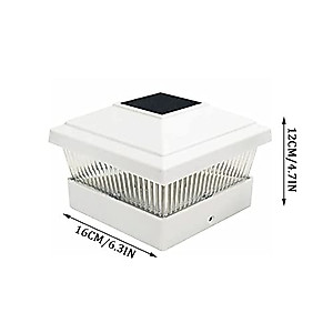 JSBDPHW Modern Minimalist LED Pillar Lamp Outdoor Solar Column Light Waterproof IP65 Villa Courtyard Post Light Garden Wall Decorative Lighting Fixtures