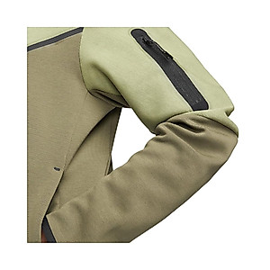 Nike Sportswear Alligator/Medium Olive/Black Tech Fleece Full-Zip Hoodie - XS