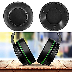Geekria QuickFit Protein Leather Ear Pads for Razer Thresher Ultimate Dolby 7.1 Surround Sound Gaming Headset Replacement Earpads/Ear Cushion/Ear Cups, Headset Ear Cover Repair Parts (Black)