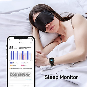 Smart Watch, 1.5 Inch HD Touch Screen Fitness Watch，18 Sport Modes IP68 Waterproof Fitness Tracker with Heart Rate Tracker Blood Oxygen Sleep Monitor, for iPhone Android Men Women