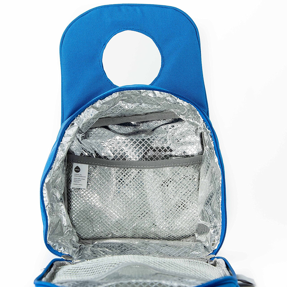 milkdot Designer Insulated Lunch Bag, Black, Reusable Cooler Tote for Food & Drinks, Perfect for Women, Men and Kids, Stylish for boy and girls of all ages (Black)