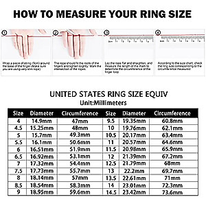 EAMTI 2CT 925 Sterling Silver Engagement Rings Princess Cut Cubic Zirconia CZ Wedding Promise Rings for Her Stunning Wedding Bands for Women Size 6