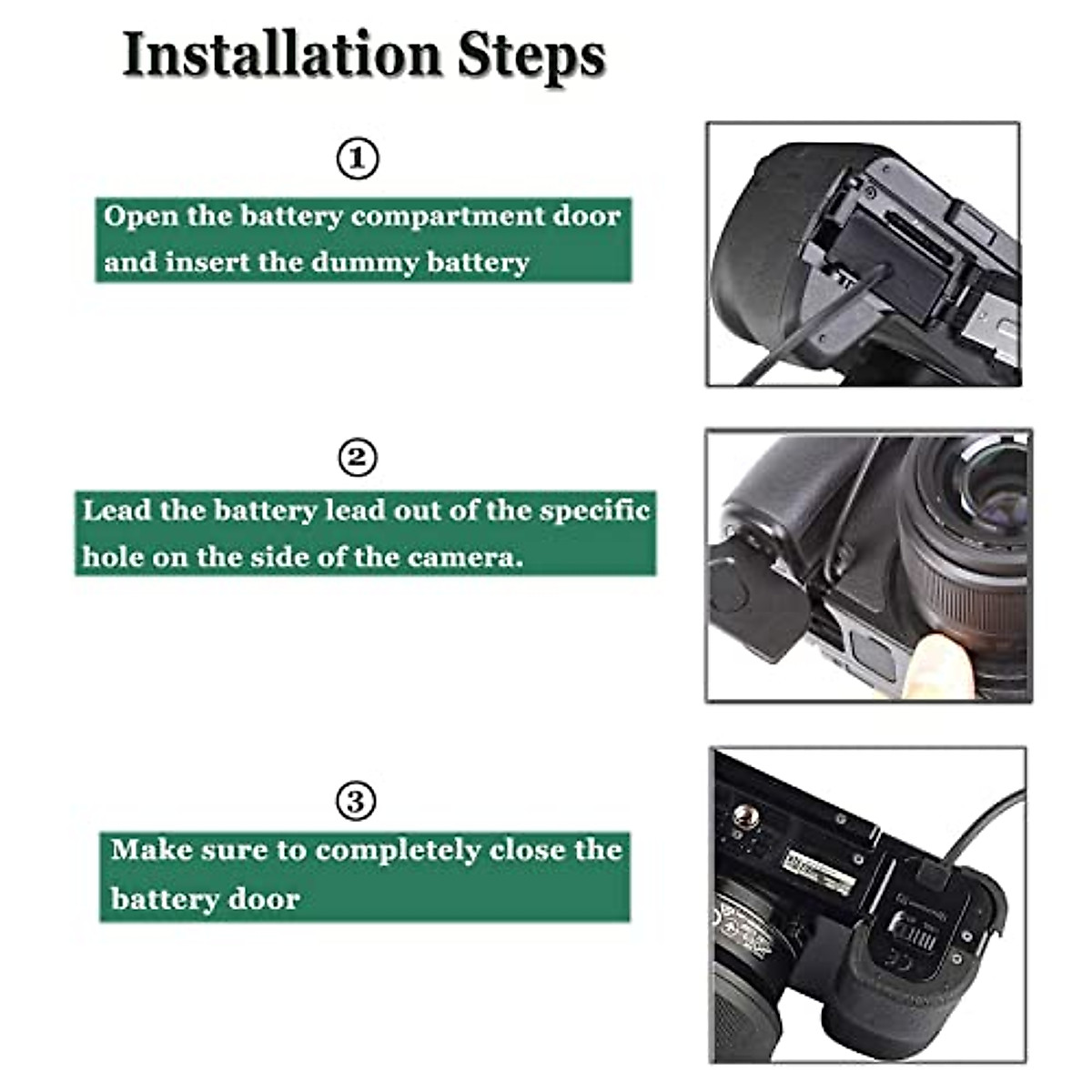 DMW-DCC8 Gonine DC Coupler DMW-AC8 AC Power Adapter Camera Charger Kit (DMW-BLC12 Battery Replacement) for PANASONIC DMC-FZ200, DMC-FZ1000, DMC-GH2, DMC-G5, DMC-G6, DMC-G7, Lumix GX8 G85 Cameras.