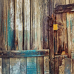 NARBOR Soft Fleece Throw Blanket - Fluffy Microfiber Solid Blankets for Bed and Couch Double/Single Size - 59X79Inch Wooden Door Print Printed Flannel Blanket for Bed, Couch and Sofa