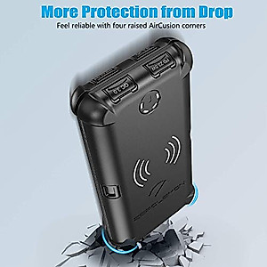 ZEROLEMON ToughJuice Pro 30000mAh USB C Power Bank, 5H Fully Recharge with Dual 18W PD Inputs, 10W Wireless Fast Rugged Battery Pack with 22.5W PD & QC 3.0 5-Output for iPhone, Android, Tablets