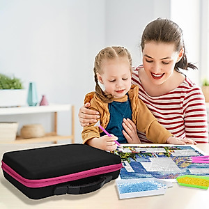 Bofoho Diamond Art Painting Storage Case - 60 Slots Diamond Art Painting Accessories and Tools, Portable Diamond Art Shockproof Jars Organizers Jewelry Storage Box