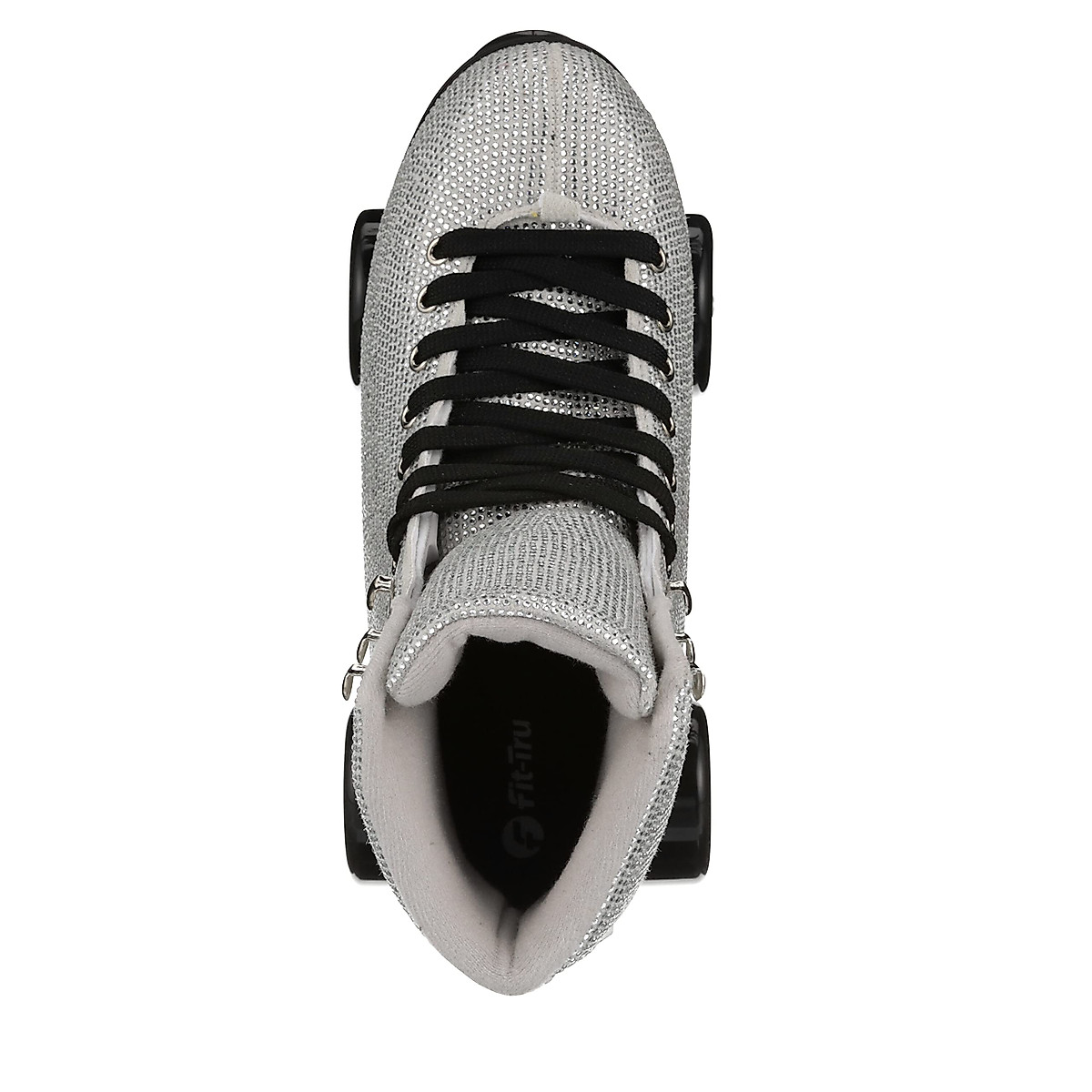 Cruze Quad Womens Roller Skates, Outdoor Quad Skates Designed for Women by Fit-Tru - Size 9 (Glitter)