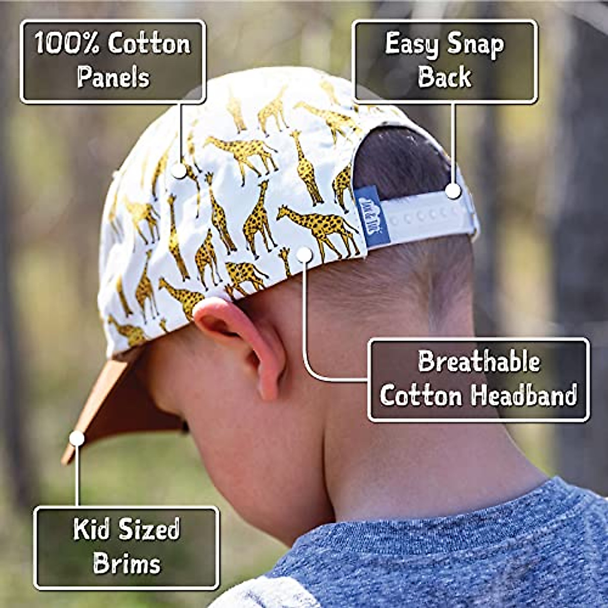 JAN & JUL Kids Baseball Cap for Girl, Pink Cotton Hat (Watermelon, 2-12 Years)