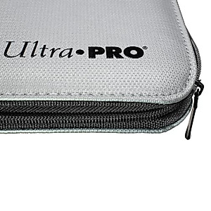 Ultra PRO 9-Pocket Fire Resistant Zippered PRO-Binder: Silver - Protect Your Collectible Sports Cards, Base Ball Cards, Gaming Cards and Collectible Trading Cards In a Fire Resistant Binder