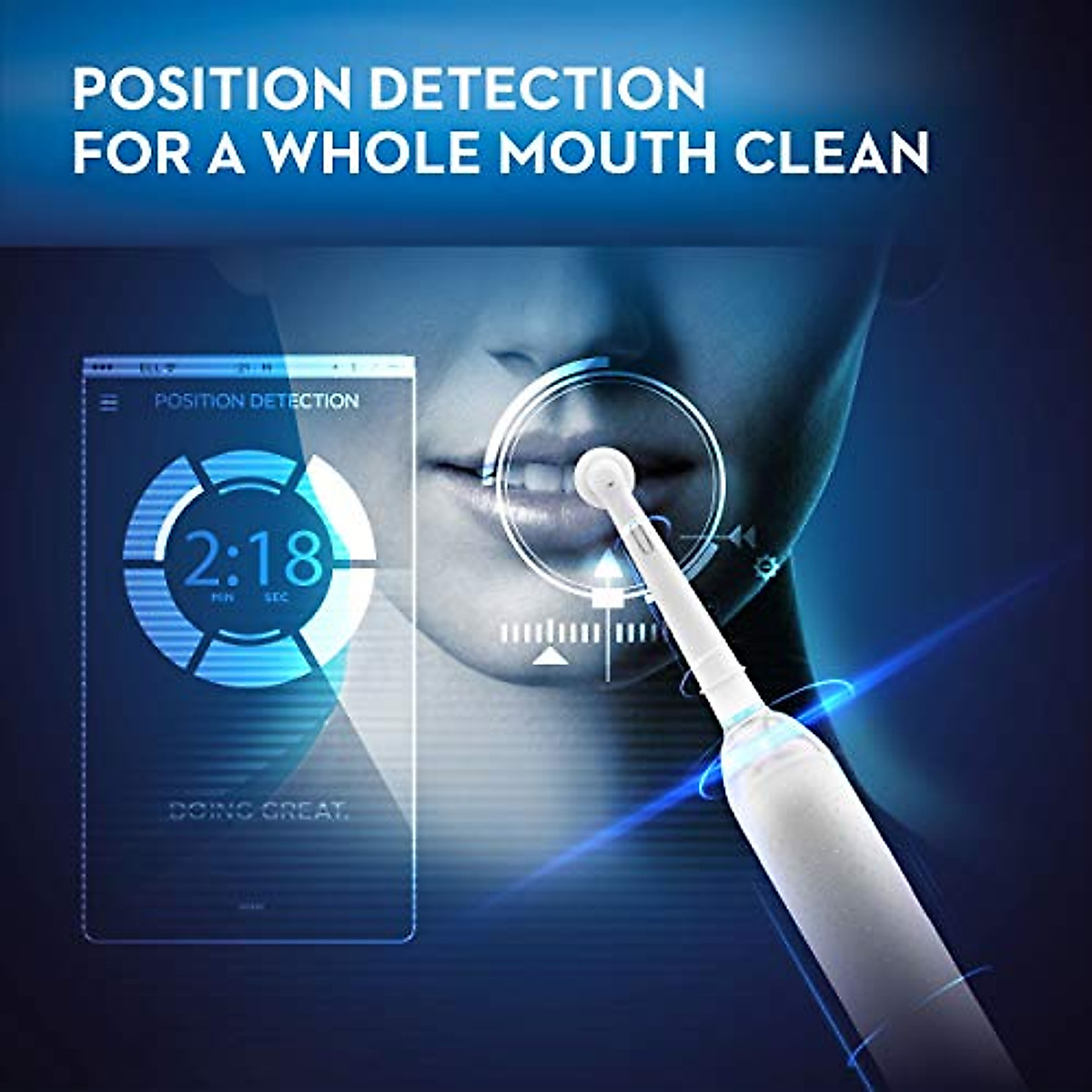 Oral-B Pro Smart Limited Power Rechargeable Electric Toothbrush with (2) Brush Heads and Travel Case, White