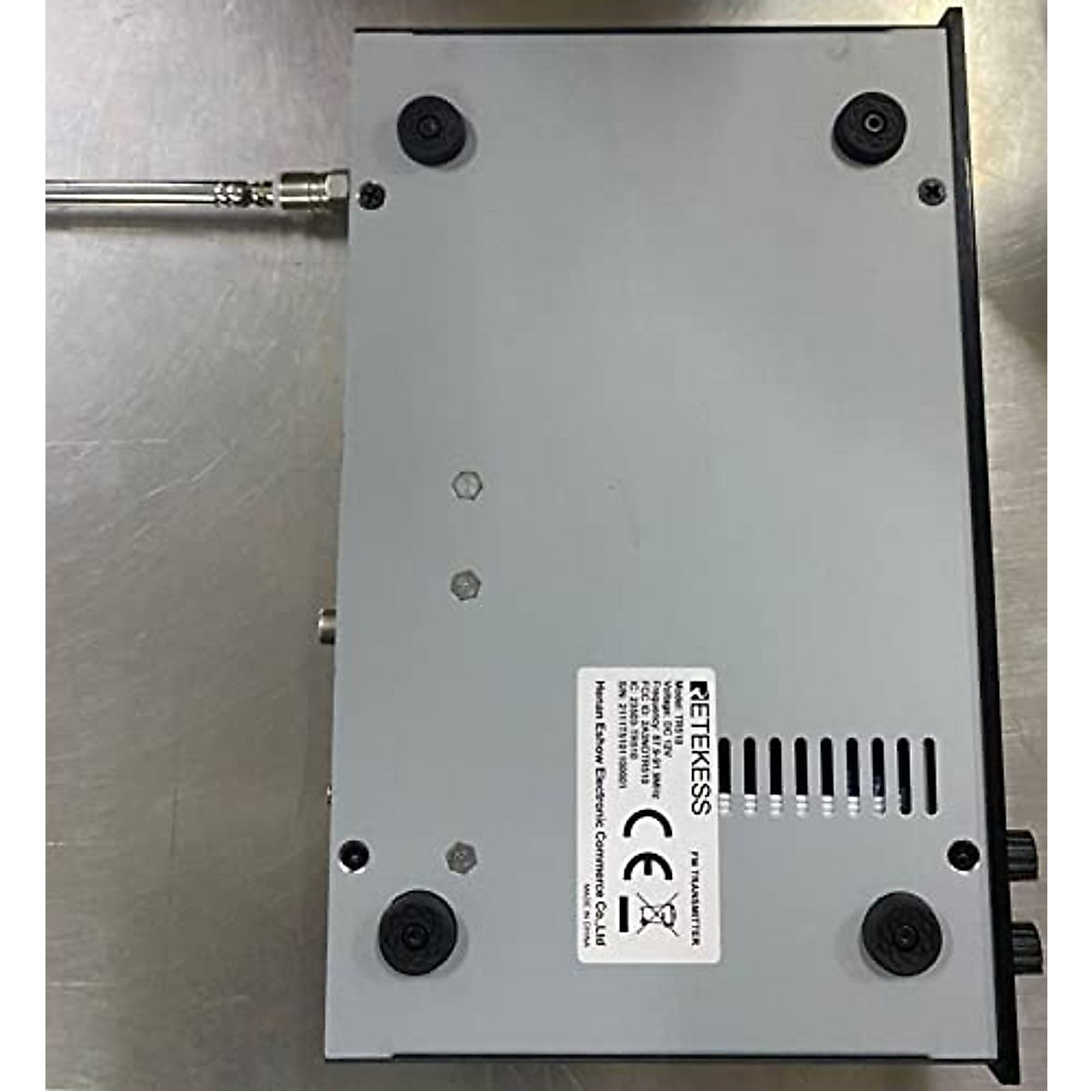 Retekess TR510 FM Transmitter, Long Range FM Broadcast Transmitter with Dual Mic, 3 Preset Stations, FM Radio Station for Church Parking Lot,Drive in Movie,Support USB Drive and RCA Inputs