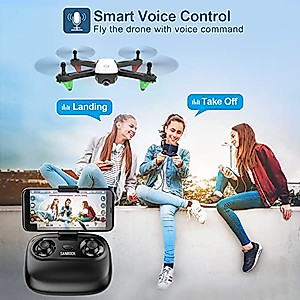 SANROCK U52 Drone with 1080P HD Camera for Adults Kids, WiFi Live Video FPV Drones RC Quadcopters for Beginners, Gesture Control, Gravity Sensor, Altitude Hold, 3D Flip, Custom Route, One Key Backward