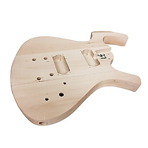 Solo FY Style DIY Guitar Kit, Basswood Body, Black Hardware