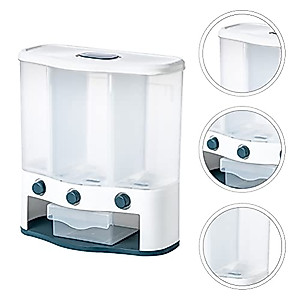 Veemoon 1pc Rice Bucket Plastic to Go Containers Plastic Containers for Food Spaghetti Container Grain Sealing Can Rice Cereal Multifunctional Sealing Can Whole Grains Storage Tank Pp