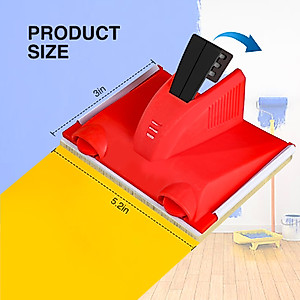 Upgrade Paint Edger Tool for Walls - Clean Cut Edge Painting Tool - Sturdy Paint Trimmer Edger with Reinforced Roller - Corner Wall & Ceiling Painter - User-Friendly Paint Pad Edger