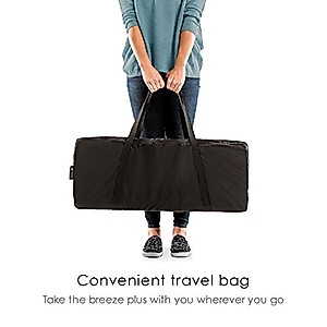 4moms Breeze GO Portable Travel Playard, for Baby, Infant, and Toddler, Easy One-Handed Setup, from The Makers of The mamaRoo