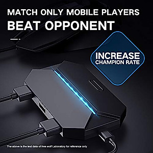 Fauge Gaming Converter Keyboard Mouse Battle Dock Support USB HUB Splitter Throne for IOS Android Gaming