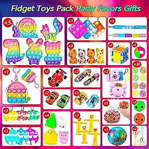 640Pcs Party Favors for Kids, Fidget Pack Goodie Bags Bulk Toys Treasure Box for Boys and Girls, Birthday Party Stocking Stuffers, Pinata Filler Stuffers Toys for Classroom Carnival Prizes Gifts