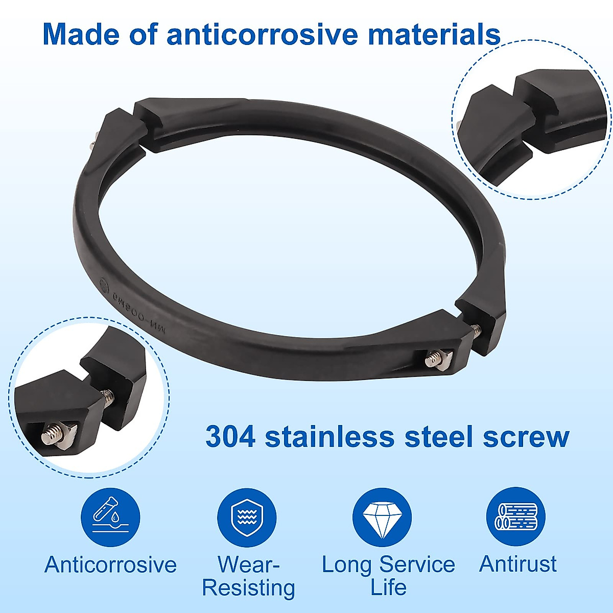 ChangTa GMX600NM Noryl Flange Valve Clamp Replacement for Hayward S144T Pro Series Pool Sand Filter