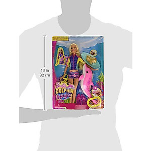 Barbie Doll with Color-Change Top, Puppy Squirt Toy and Dolphin with Sounds