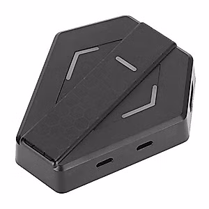 Kafuty-1 Keyboard and Mouse Converter,Gaming Keyboard and Mouse USB Adapter Converter for X-360/X-1/P3/P4/N-Switch Game Console Gamepad,Black(Black)
