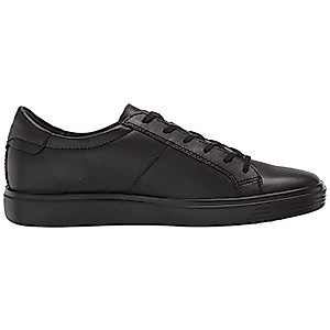 ECCO Women's Soft Classic Sneaker, Black, 9-9.5