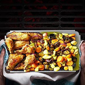 SafBbcue Grease Tray Liner Replacement for Bull 30" Grill Grease Drip Pan Bull Outdoor Products 24269-304 Stainless Steel