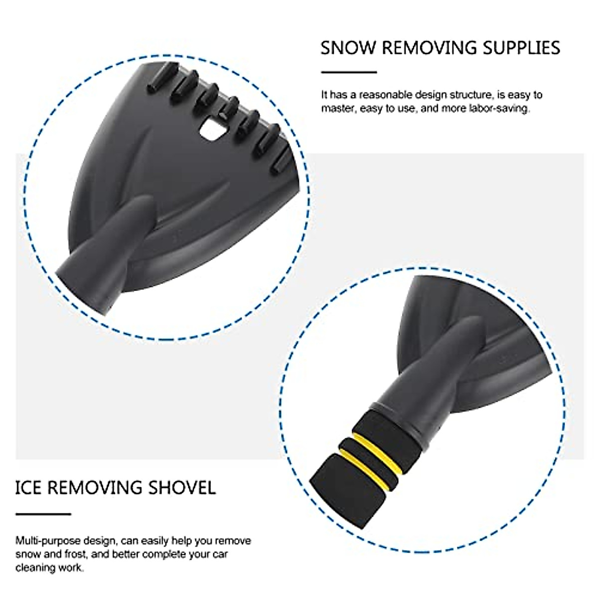 Angoily Mini Multi Tool Car Ice Scrapers Frost Shovel: Snow Frost Ice Removal Tool for Cars Auto Vehicle Small Trucks Windshield Deicing Shovels Winter Car Supplies Multitools