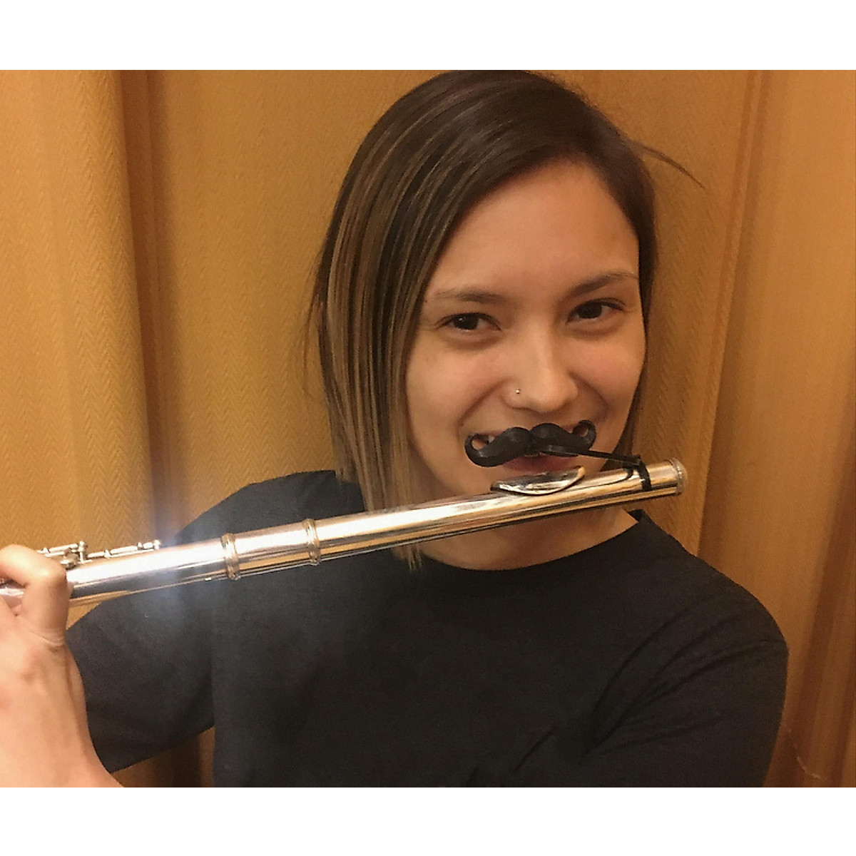 Flute-stache - The Original Clip-on mustache for Flute by Brasstache