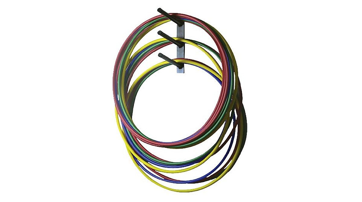Wall Mounted Hoop Rack for Organized Gym Storage