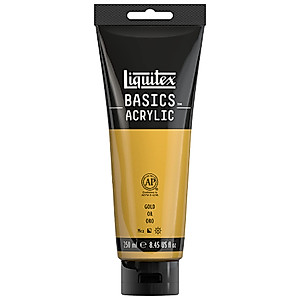 Liquitex BASICS Acrylic Paint, 250ml (8.5-oz) Tube, Gold