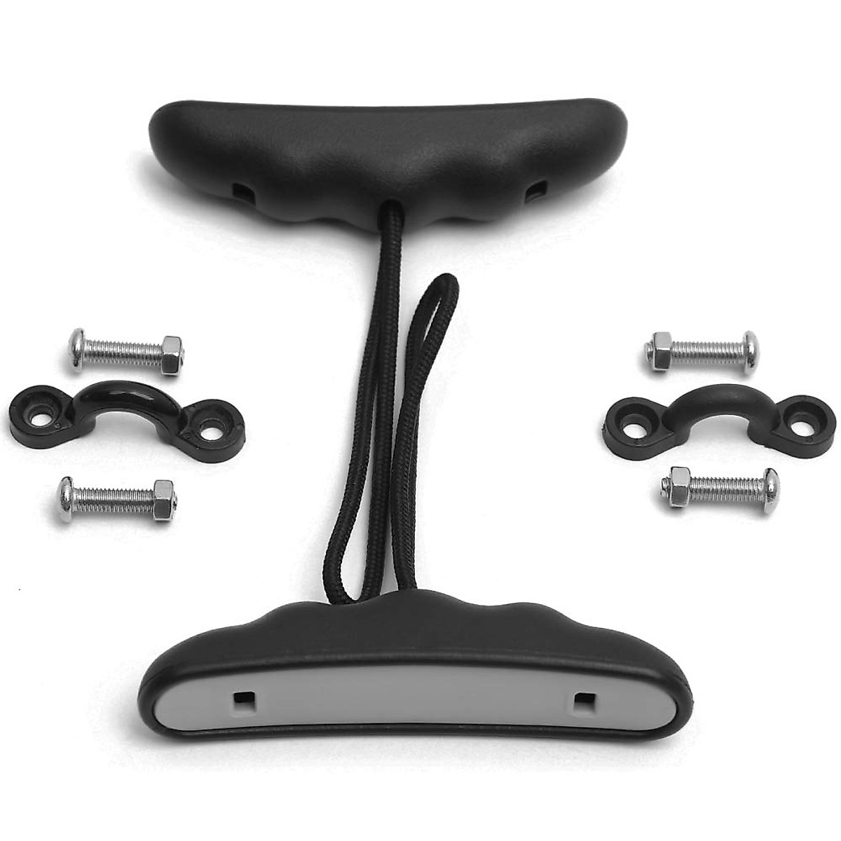 LIXADA 2pcs Kayak Carry Pull Handle with Cord Pad Eyes Screws for Canoe Boat