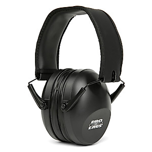 Pro Ears Ultra Gel 25 Noise Reduction Ear Muffs, 25 NRR, Lightweight & Slim w/Aviator Gel Ear Seals for Ultimate Comfort, Ideal for Shooting Ranges, Construction, and Loud Events, 8.8 oz, Made in USA