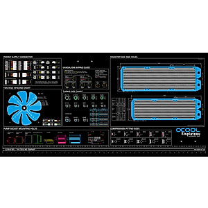 Alphacool 90334 Eisplateau Anti-Static Work- and mounting mat 120x60cm Water Cooling Accessories