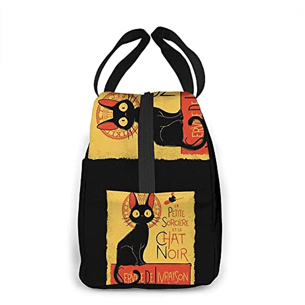 Portable lunch insulated bag lunch bag reusable waterproof portable thermal insulation bag lunch tote lunch box cooler bag with zipper for women/men