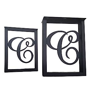 Metal Table Legs, Rectangular Monogram Style - Any Size and Color