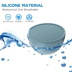 sikiwind Speaker Cover, Silicone Au-dio Box Cover Case Waterproof Speaker Protective Sleeve Shockproof Anti Drop Accessories for Amazon Echo Pop