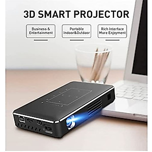 Feilx Mini Projector 2022 Upgraded Portable Video-Projector,Smart 3D Projector WiFi Bluetooth Support 4k Full HD Home Projector Portable Projector