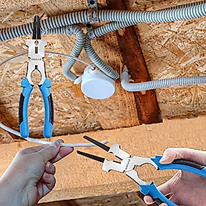 Goflas MIG Welding Pliers, 8-Inch Multi-Function Welding Pliers, Welding Tools Ideal for Cutting Wires, Removing and Installing Nozzles, etc.