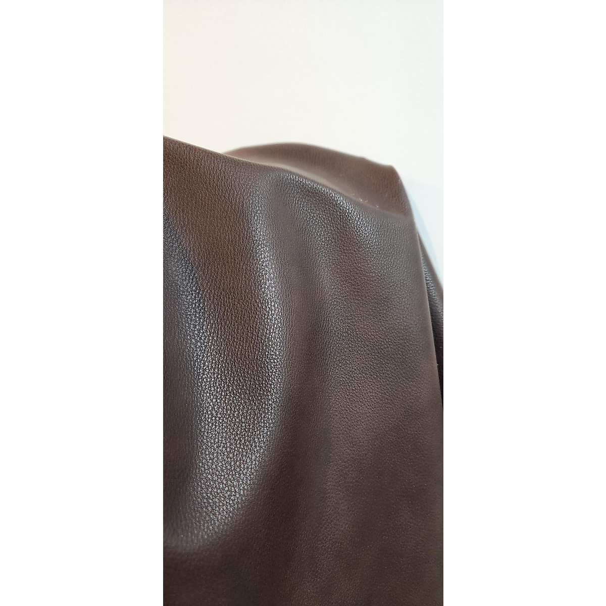 NAT Leathers | Pebblegrain Vegan Leather PU (Peta Approved Vegan) | 1 Yard (36 inch x 54 inch) Cut by Yard | Synthetic Pleather 0.9 mm Upholstery | 36"x54" (Cacao Brown)