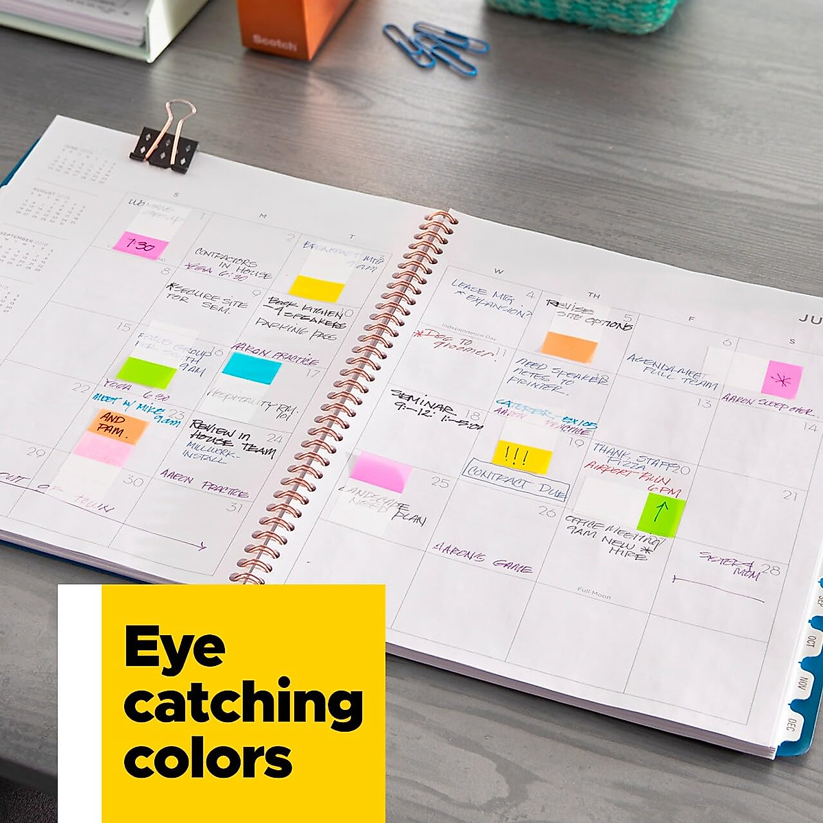 Post-it Flags, 35/Dispenser, 4 Dispensers/Pack, .47 in Wide, Assorted Bright Colors (683-4AB)