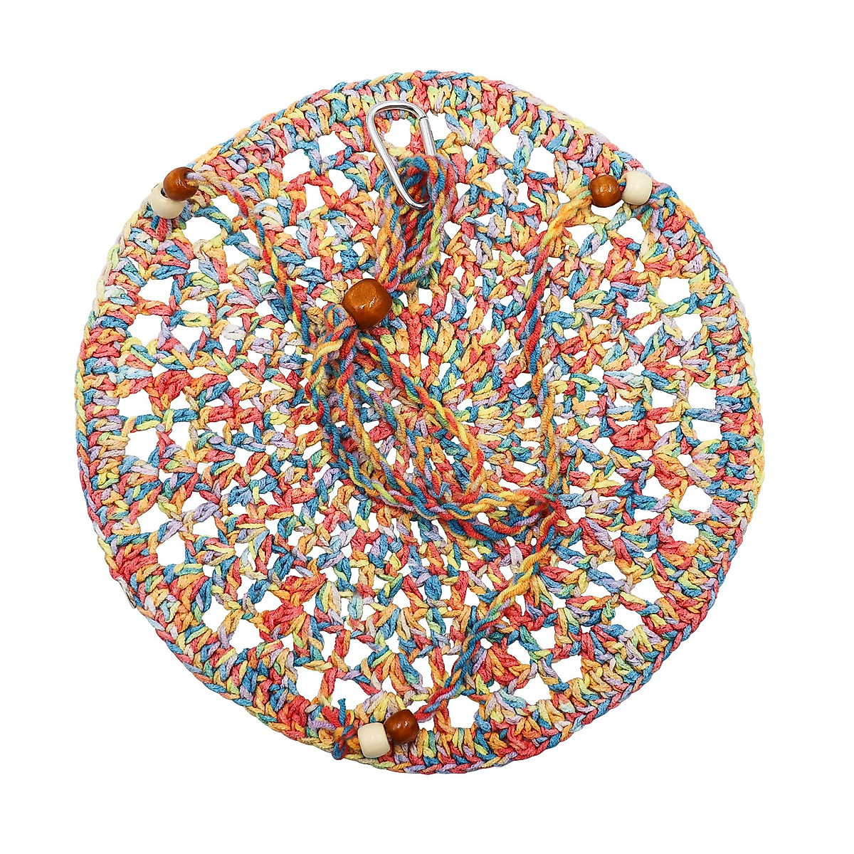 Oooct Reptile Hammock Swing Hanging Bed, Cute Lizard Swing Toy, Cotton Lizard Bed, Reptile Summer Bed for Bearded Dragon Leopard Gecko Lizard Birds Parrots (Colorful)