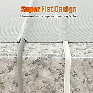 FURUI 100ft Cat8 Flat Ethernet Cable, Cat8 Flat Cable 28AWG, Indoor & Outdoor High Speed 40Gbps 2000Mhz, Weatherproof U/FTP UV Resistant for Xbox, PS4, Router, Gaming, PC