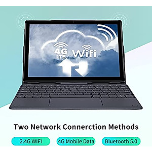 Android 10.0 Tablet PC, 10.1" Octa-Core Tablet 4G LTE with Dual Micro SIM, RAM 4G / ROM 64G, 1280x800Tablet with Keyboard and Stylus Pen,GPS, OTG, G-Sensor, Light Sensor, TF Card, BT 5.0, WiFi.